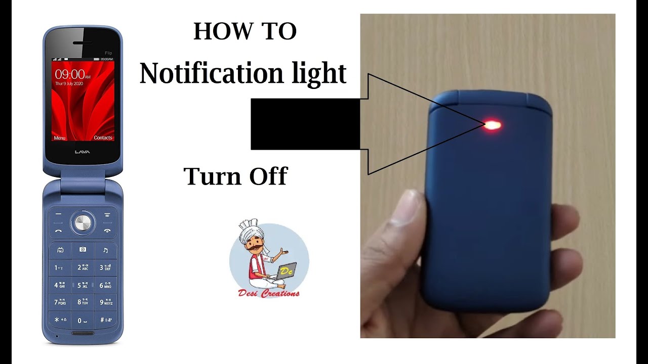 How to off notification light in Lava Flip mobile || Desi creations ...