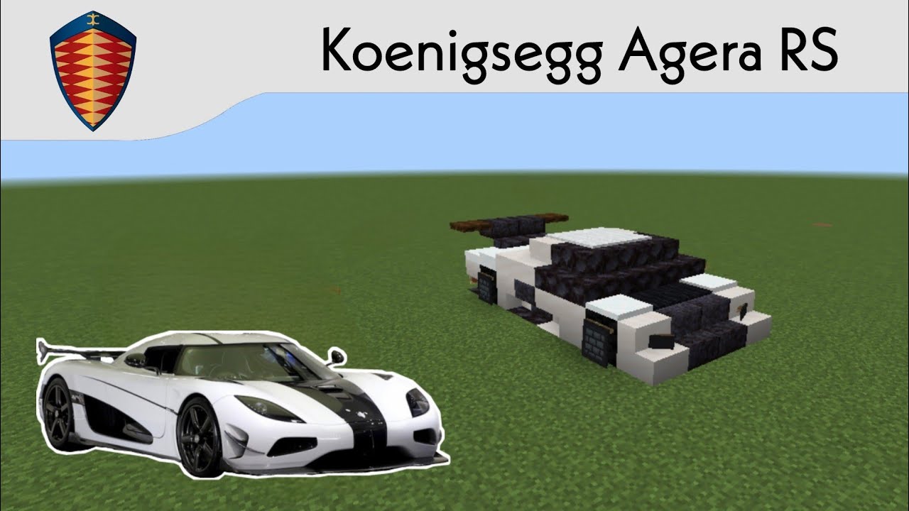 How to build a Koenigsegg Agera RS in Minecraft. - YouTube