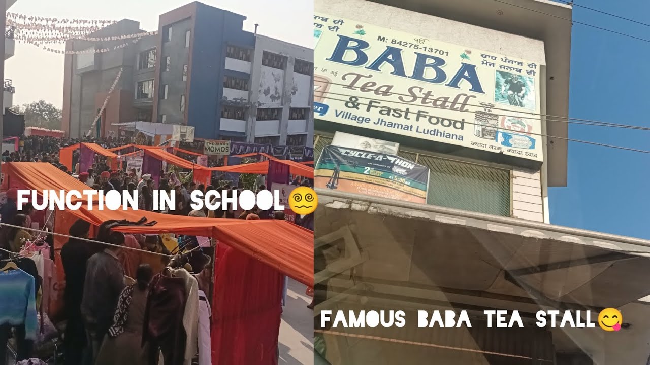 BABA TEA STALL LUDHIANA ☕ | FUNCTION IN MY SCHOOL ️ | SAMIE VLAUGHS ...