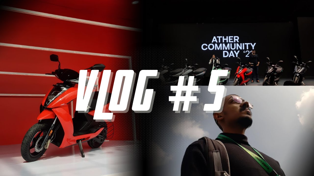 Vlog #5 - Ather community Day 2023 | Exciting event with unbelievable ...