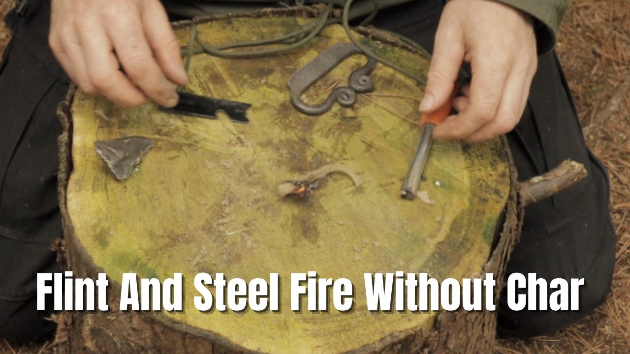 Flint And Steel Fire Without Char ? Testing Materials - Mullein Leaves ...