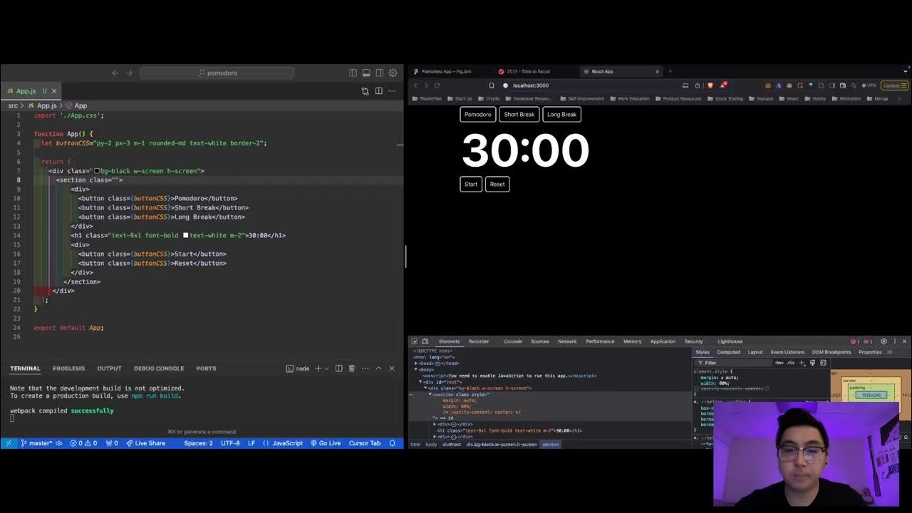 Code with Me - React Pomodoro App (Part 2) - YouTube