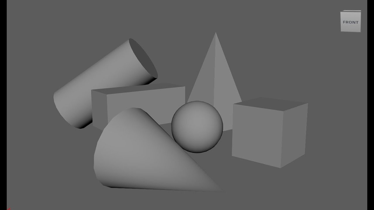 Maya 2023 Bài 1 Model 3D Geometric - YouTube