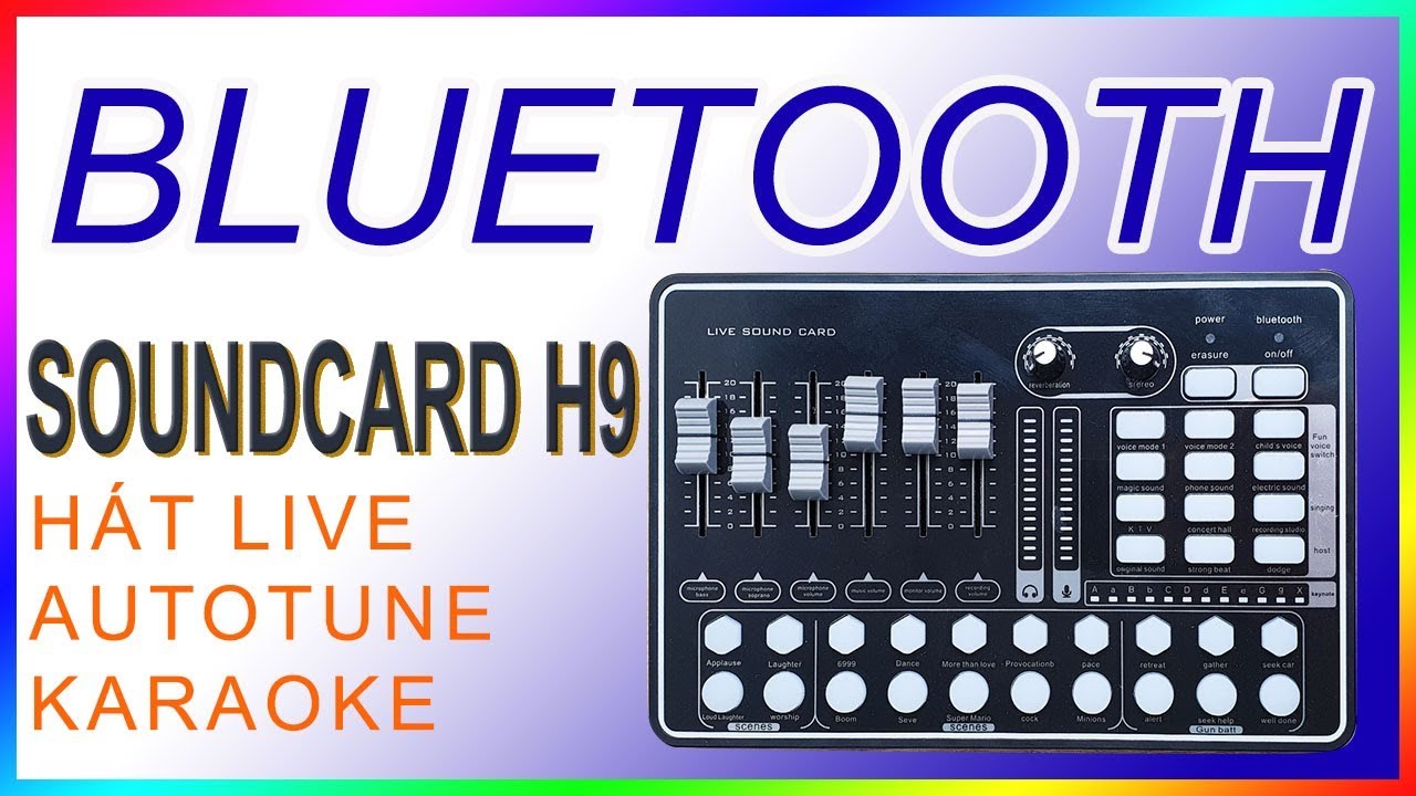 Soundcard H9 hát live chuyên nghiệp có Bluetooth Autotune cực đỉnh ...