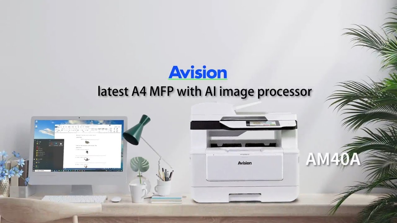 AVision A4 MFP - AM40A - YouTube