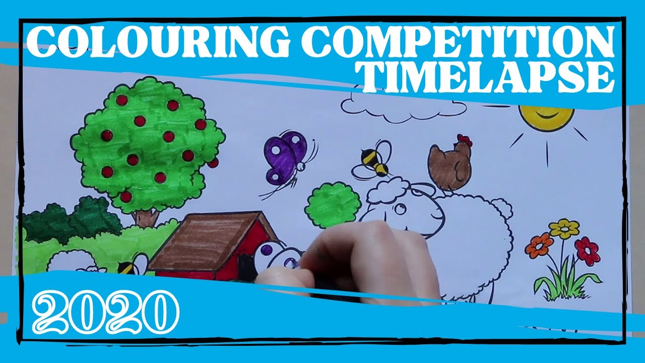 KIDS COLOURING COMPETITION TIMELAPSE | 2020 - YouTube