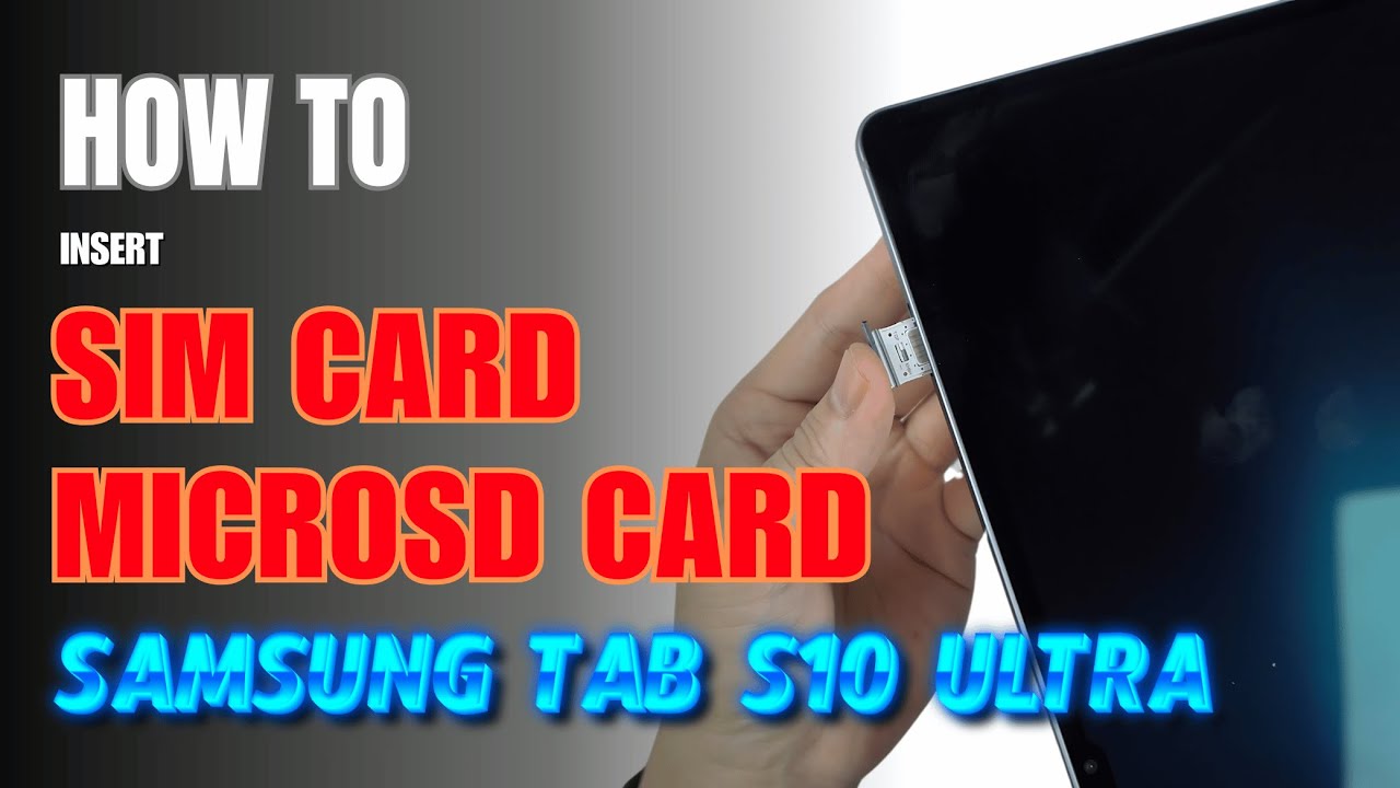 How to Install a SIM Card to Samsung Galaxy Tab S10 Ultra - YouTube