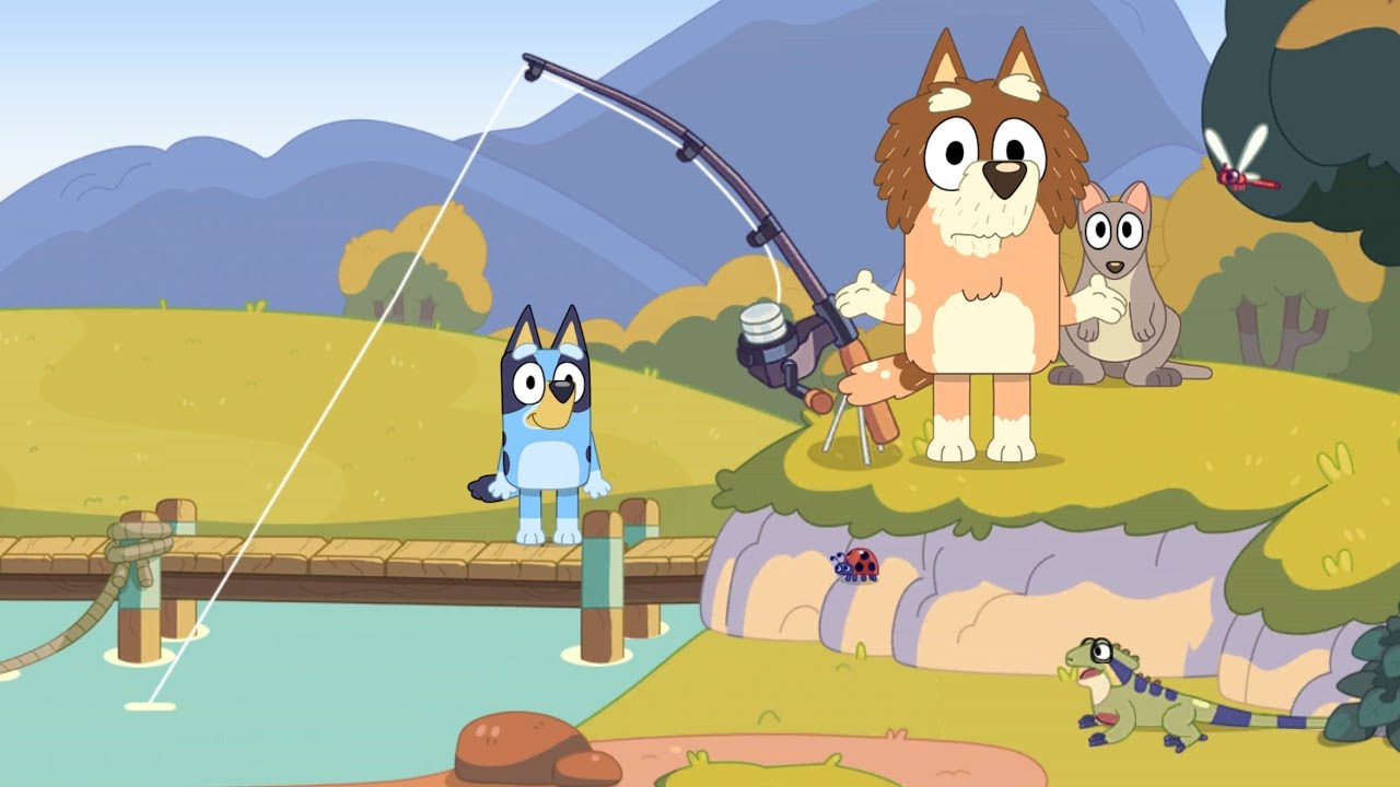 Bluey: Grand Dad's Summer Fishing Adventure - YouTube