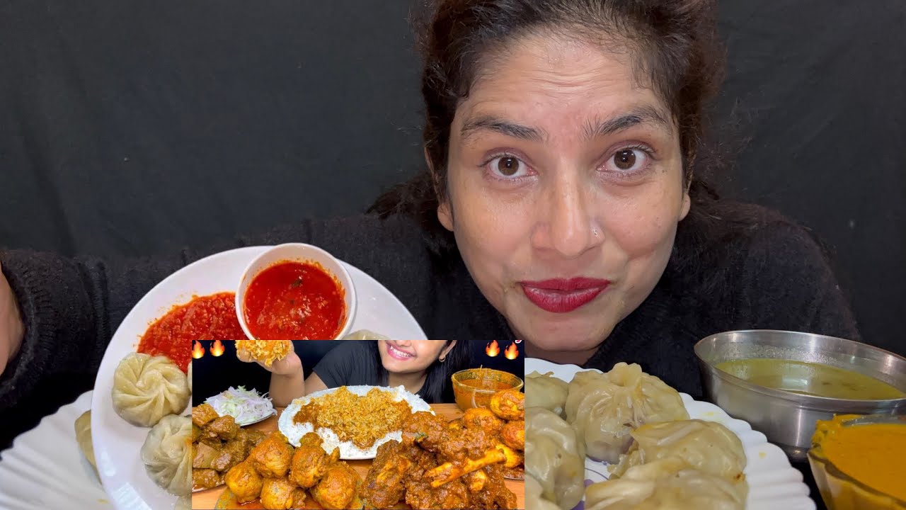 Spicy chicken mutton fat curry eating 20food challenge in 5 minutes wow ...