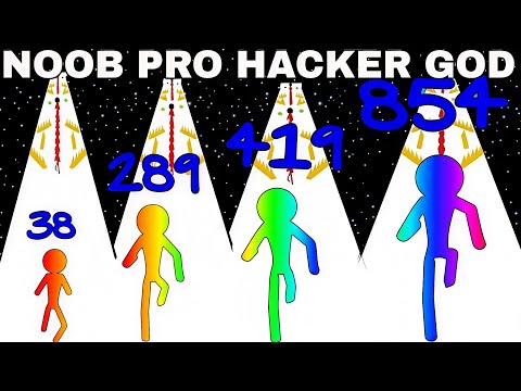 Wow Amazing Gameplay🔑🎮 NOOB VS PRO VS HACKER VS GOD  in Stick Man Up