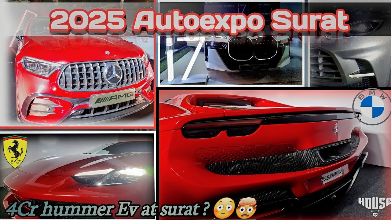 2025 Luxury Carautoshow / 4cr 💰 Hummer Ev at surat 😳🤯 / Astorn Martin ...