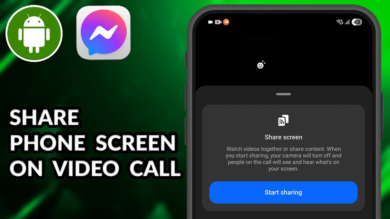 How To Share Phone Screen On Video Call - YouTube