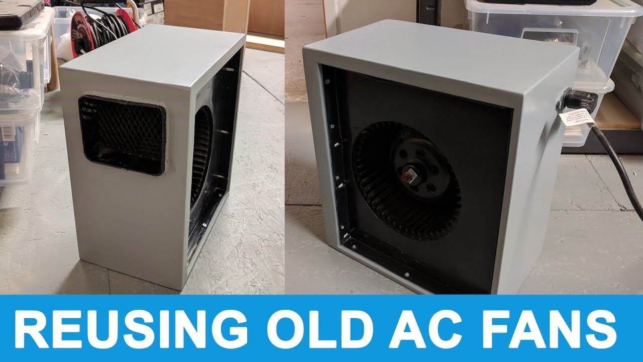 Boxing up and Reusing an Old AC Fan - YouTube