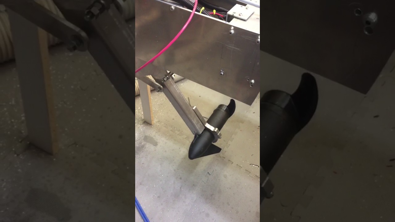 Retractable Bow thruster on the cheap almost complete - YouTube