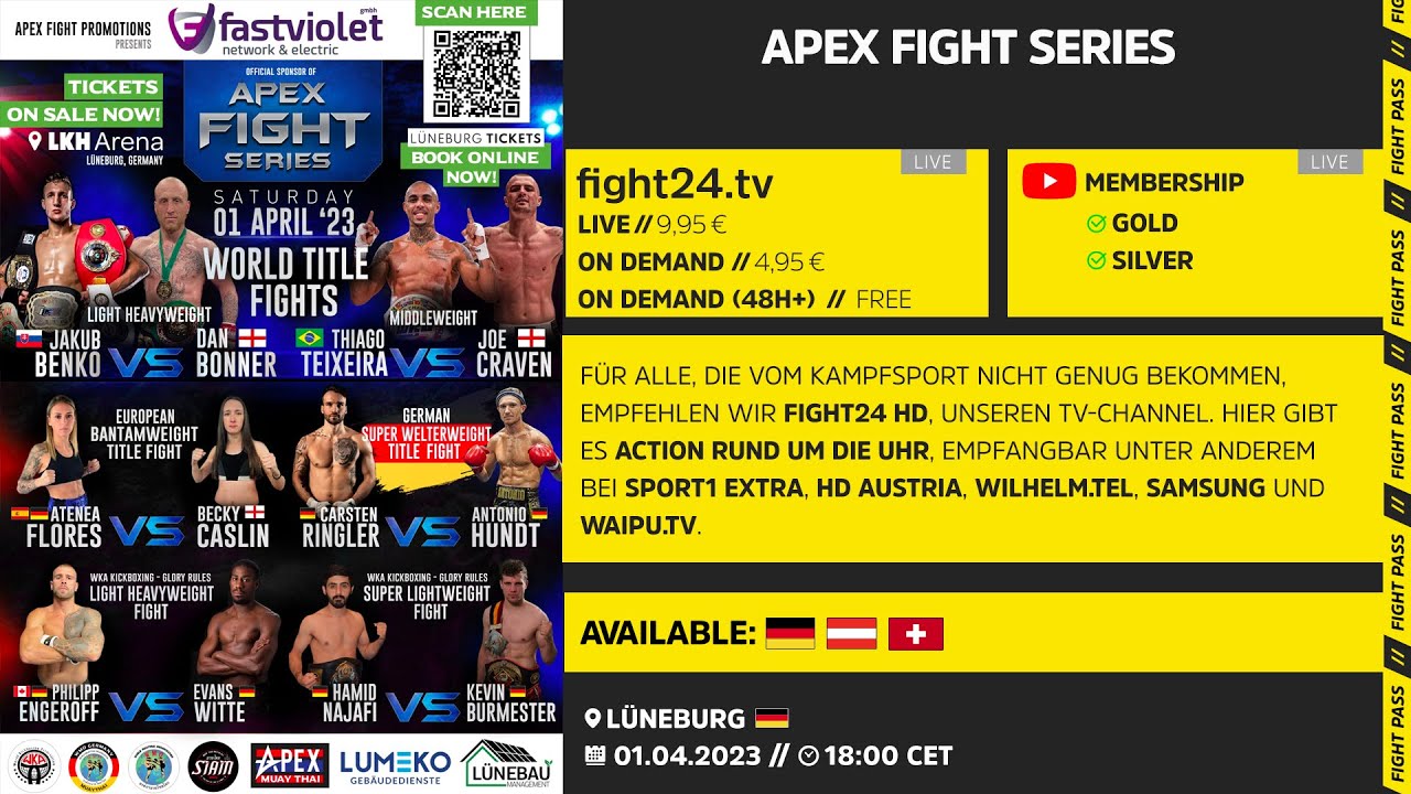 APEX FIGHT SERIES 01: LIVESTREAM - YouTube