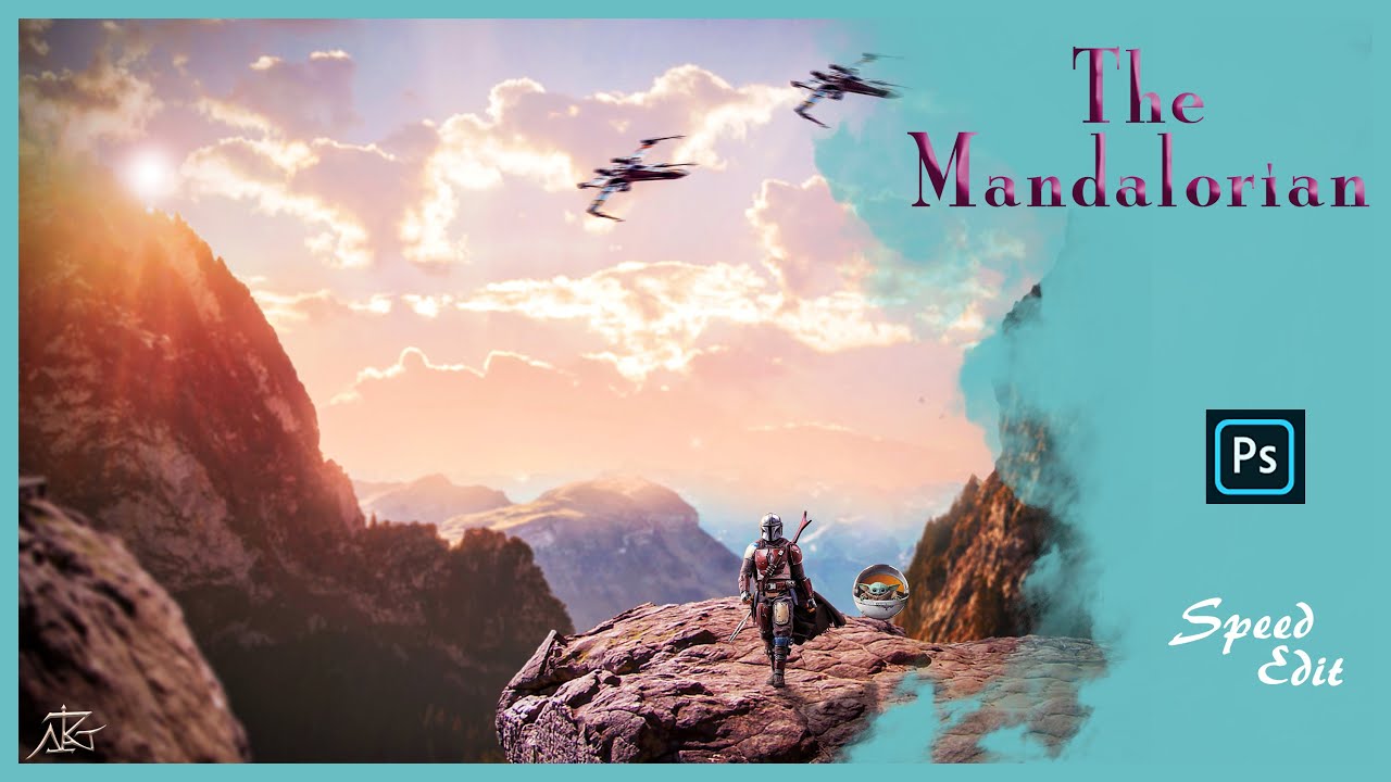 The Mandalorian Speed Edit | Photoshop Tutorial - YouTube