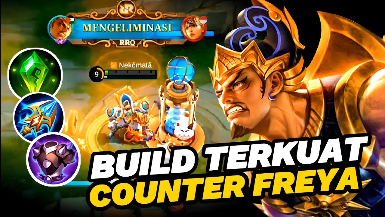 BUILD TERKUAT COUNTER FREYA | Best Build Gatotkaca 2090 - YouTube