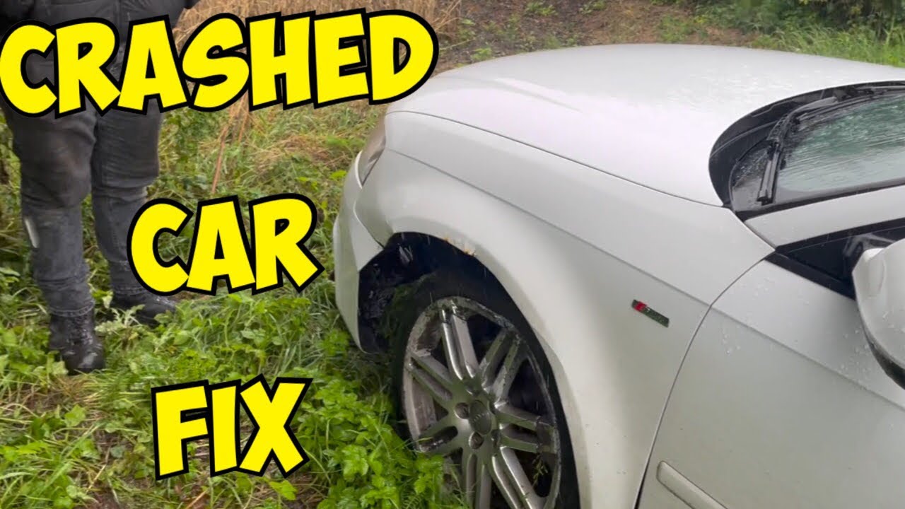 Fixing A Crashed Damaged Audi - YouTube