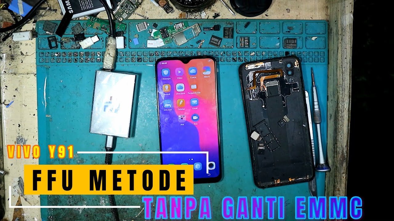 VIVO Y91 SOFTBRICK REPAIR EMMC ONLY FFU METODE - YouTube