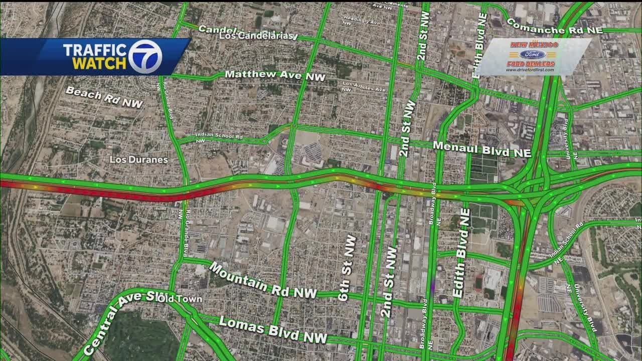 Multiple crashes impact morning commute in Albuquerque - YouTube