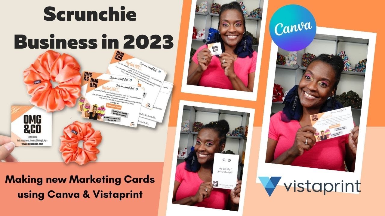 🥰😍SCRUNCHIE BUSINESS 2023 | USING CANVA FOR SMALL BUSINESS MARKETING ...