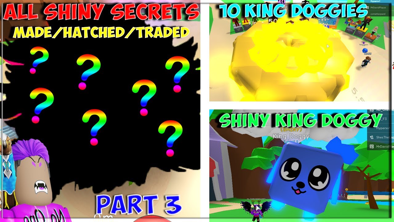 😱Shiny King Doggy, Paladin, Elite Challenger | ALL SHINY SECRET PETS ...