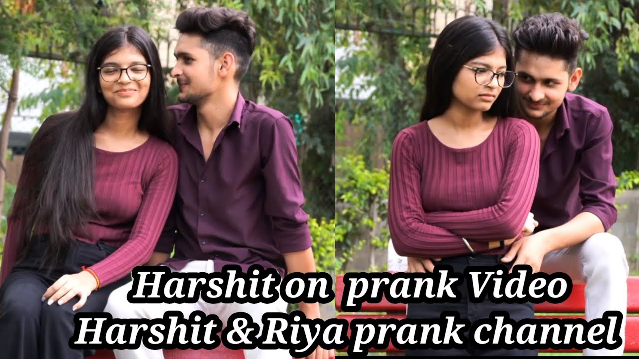 Harshit on prank video || Harshit & Riya prank channel @skyt3791 @priya_blog_tv - YouTube