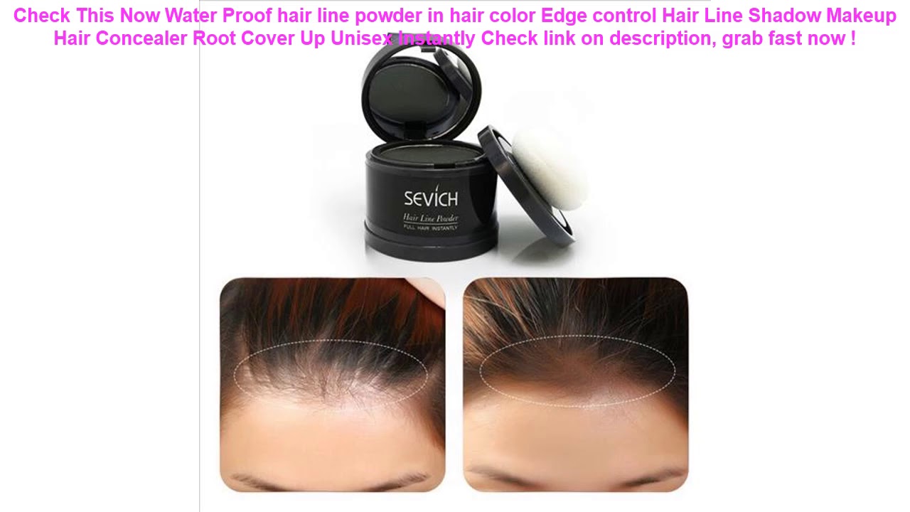 Water Proof hair line powder in hair color Edge control Hair Line Shad ...