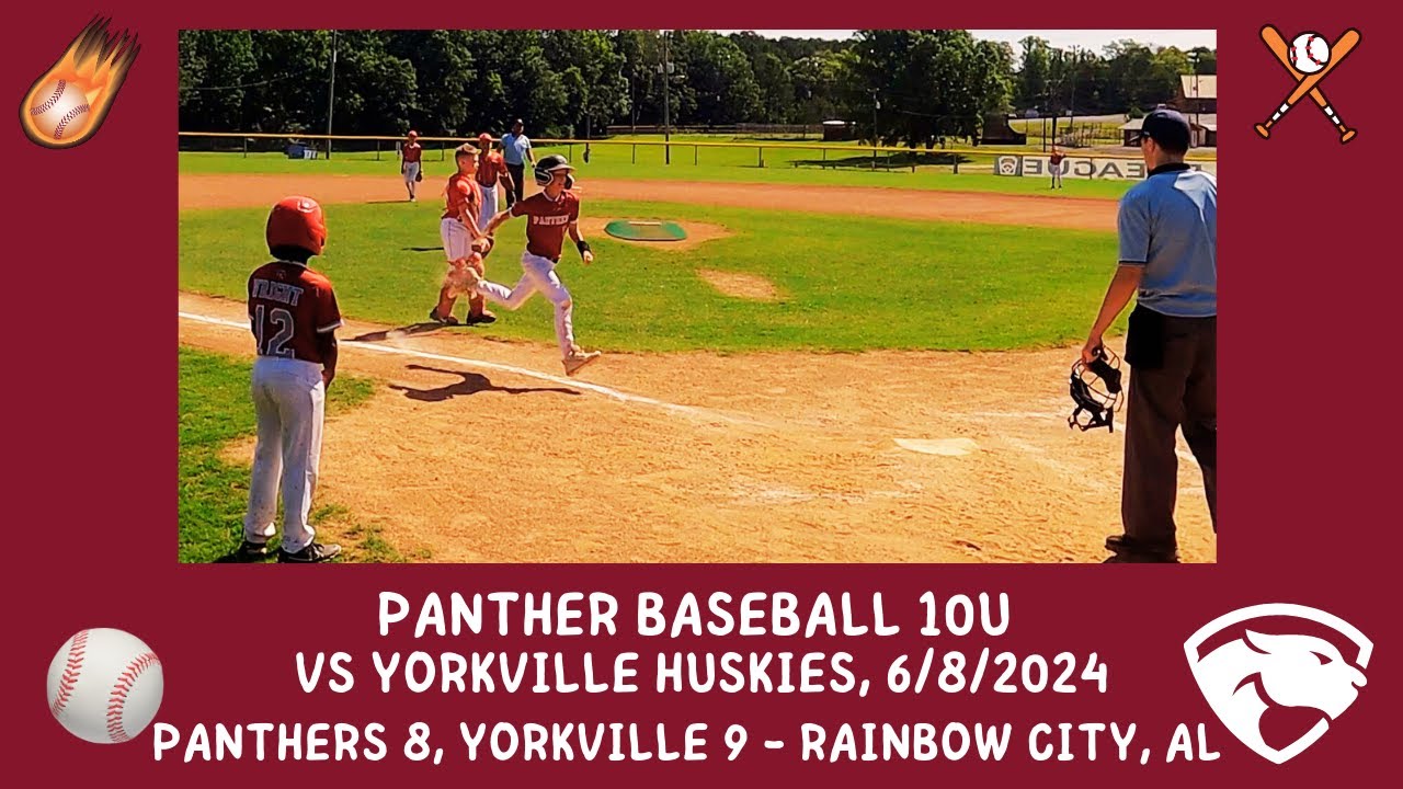 Panthers Baseball 10u vs Yorkville Huskies, 6/8/2024 - USSSA Arrowhead ...