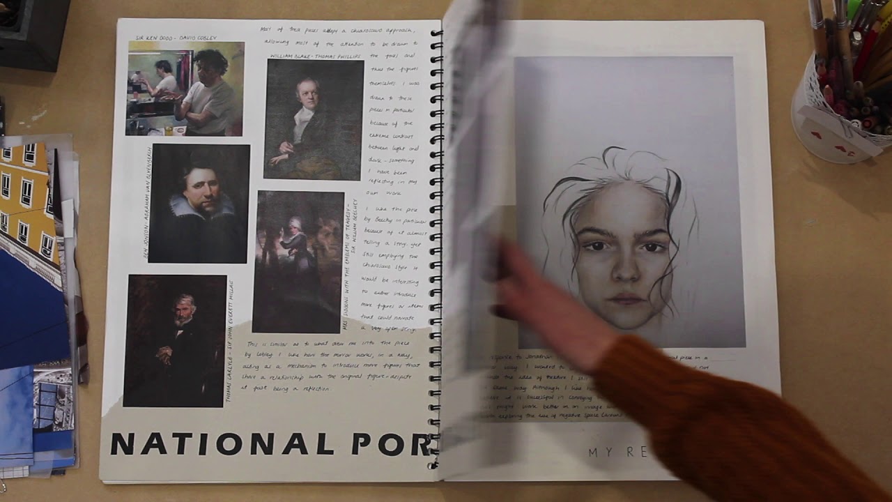 Art A Level Exam Sketchbook - YouTube