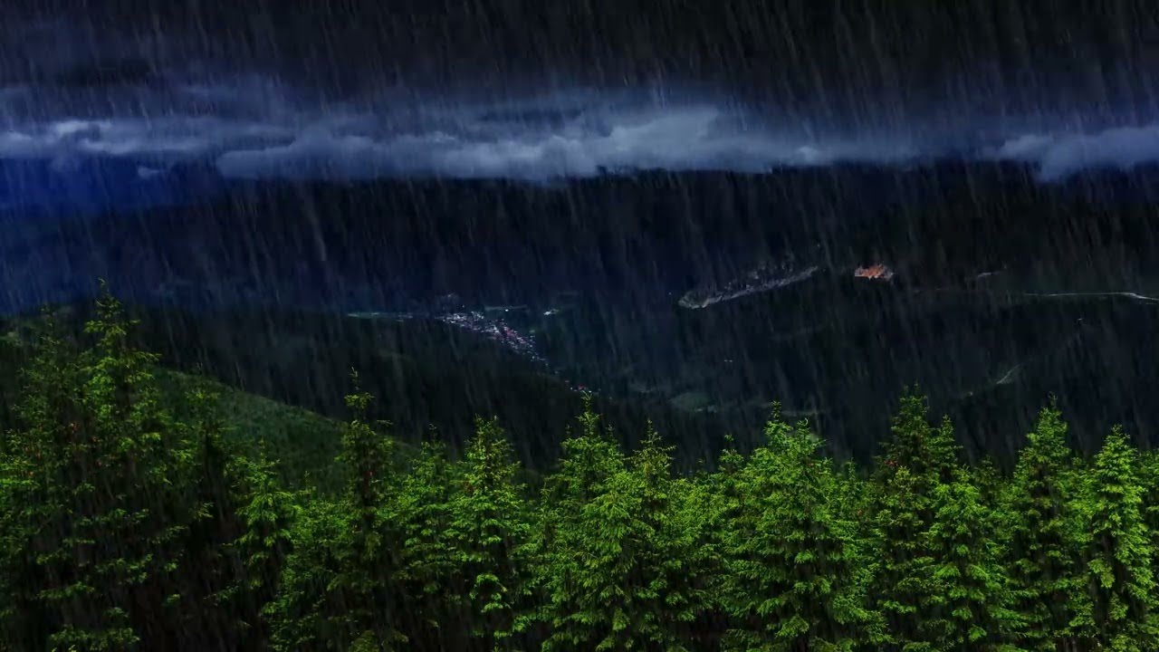 3 HOURS OF HEAVY RAIN FOR SLEEP - YouTube