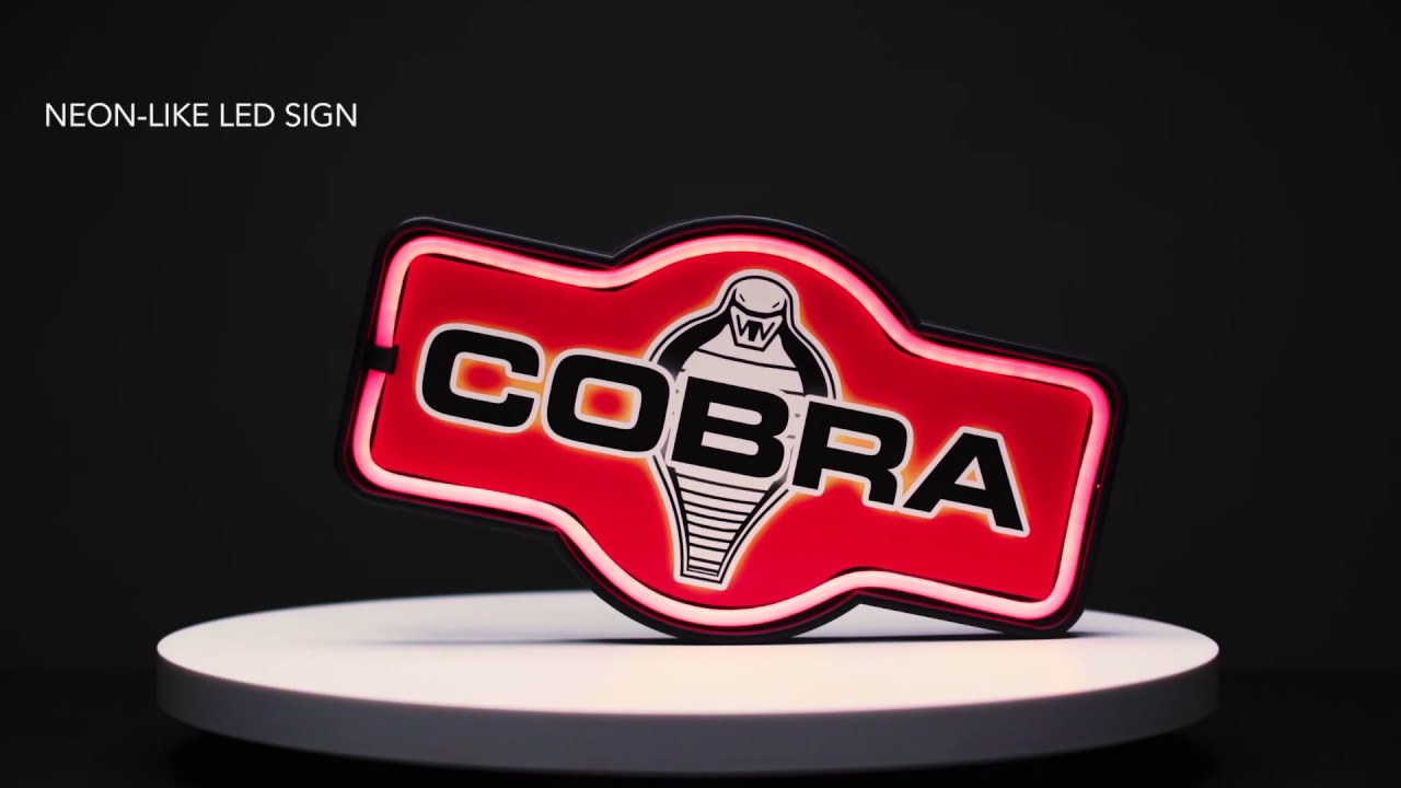 Vintage Shelby Cobra Marquee LED Light Up Sign | American Art Decor ...