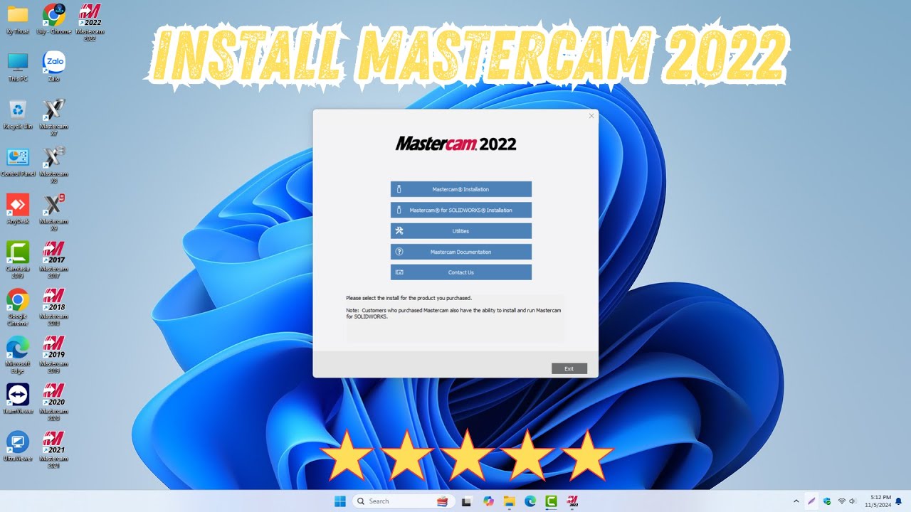 Install mastercam 2022 - YouTube