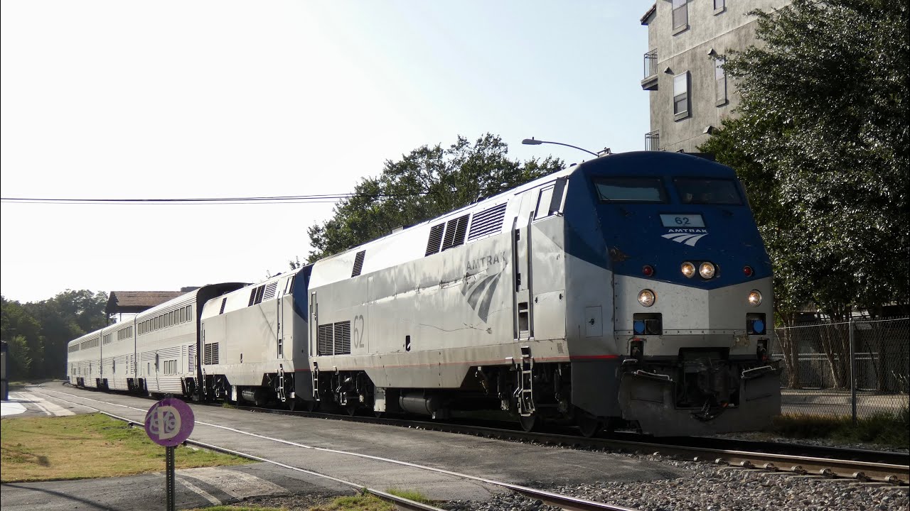 P42DC's 62 and 192 lead Amtrak Texas Eagle 21 train at the Austin ...