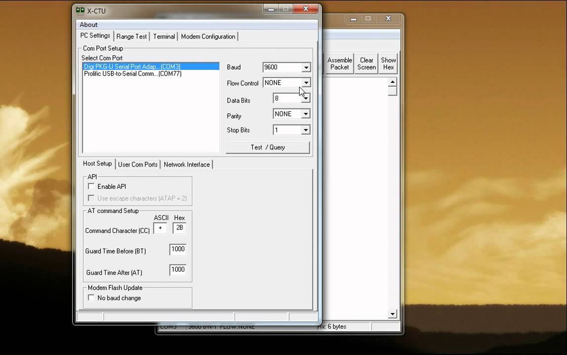 Testing XBee transparent mode - YouTube