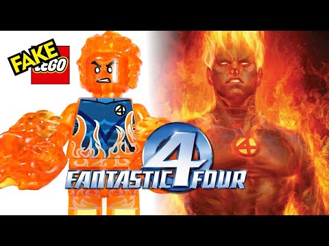 Fake Lego the Human Torch Fantastic Four Custom minifigure by XINH XH ...