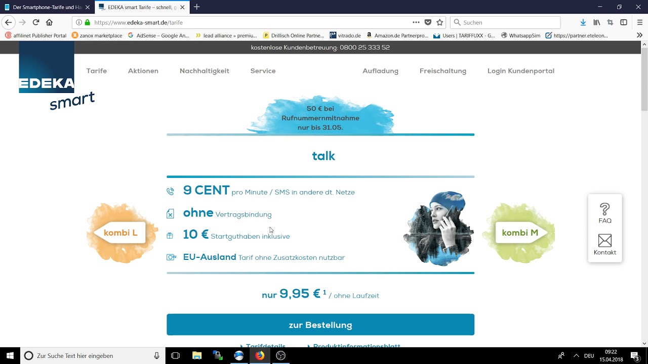 EDEKA Smart - die neue Prepaid Karte von EDEKA - YouTube