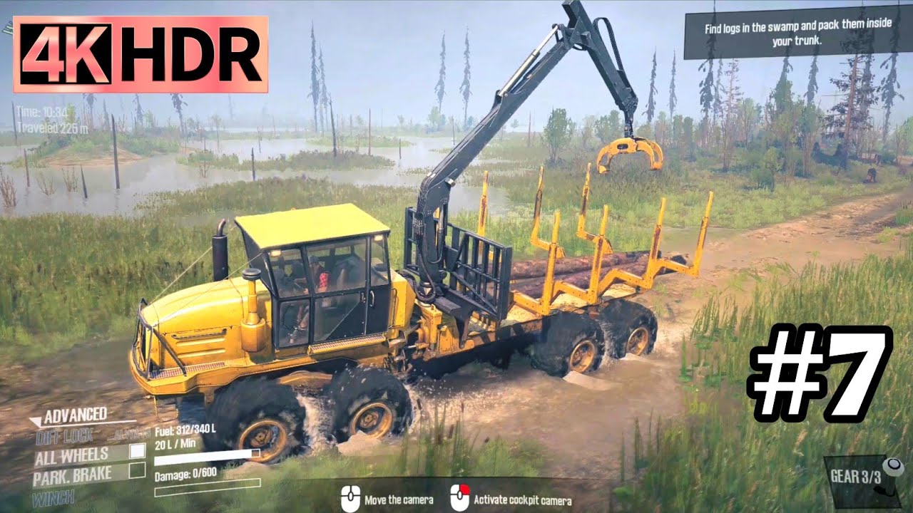 Crane Operator-2 : Challenge-7 Walkthrough Mudrunner Gameplay (4K 60FPS ...