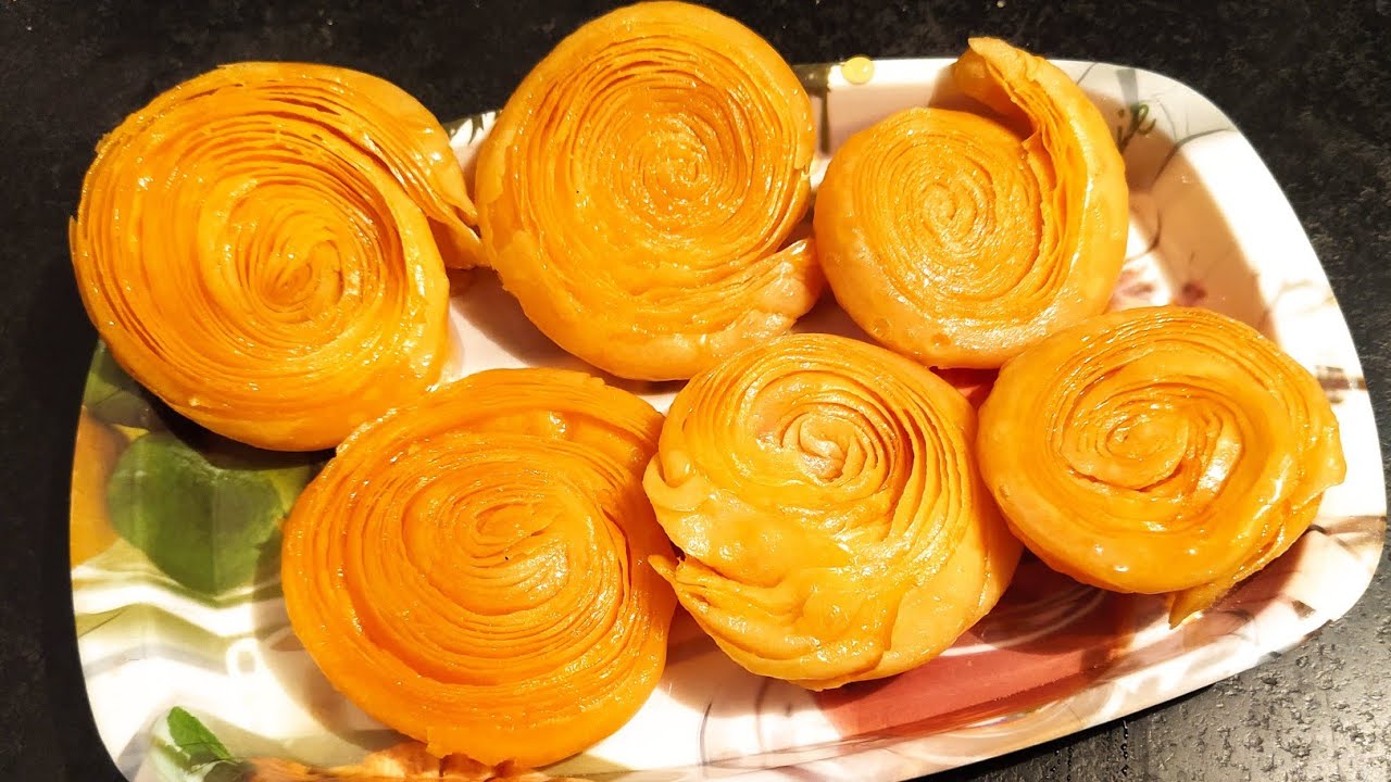 Sweet Recipe | Layered Badusha Recipe | Chirote Recipe - YouTube