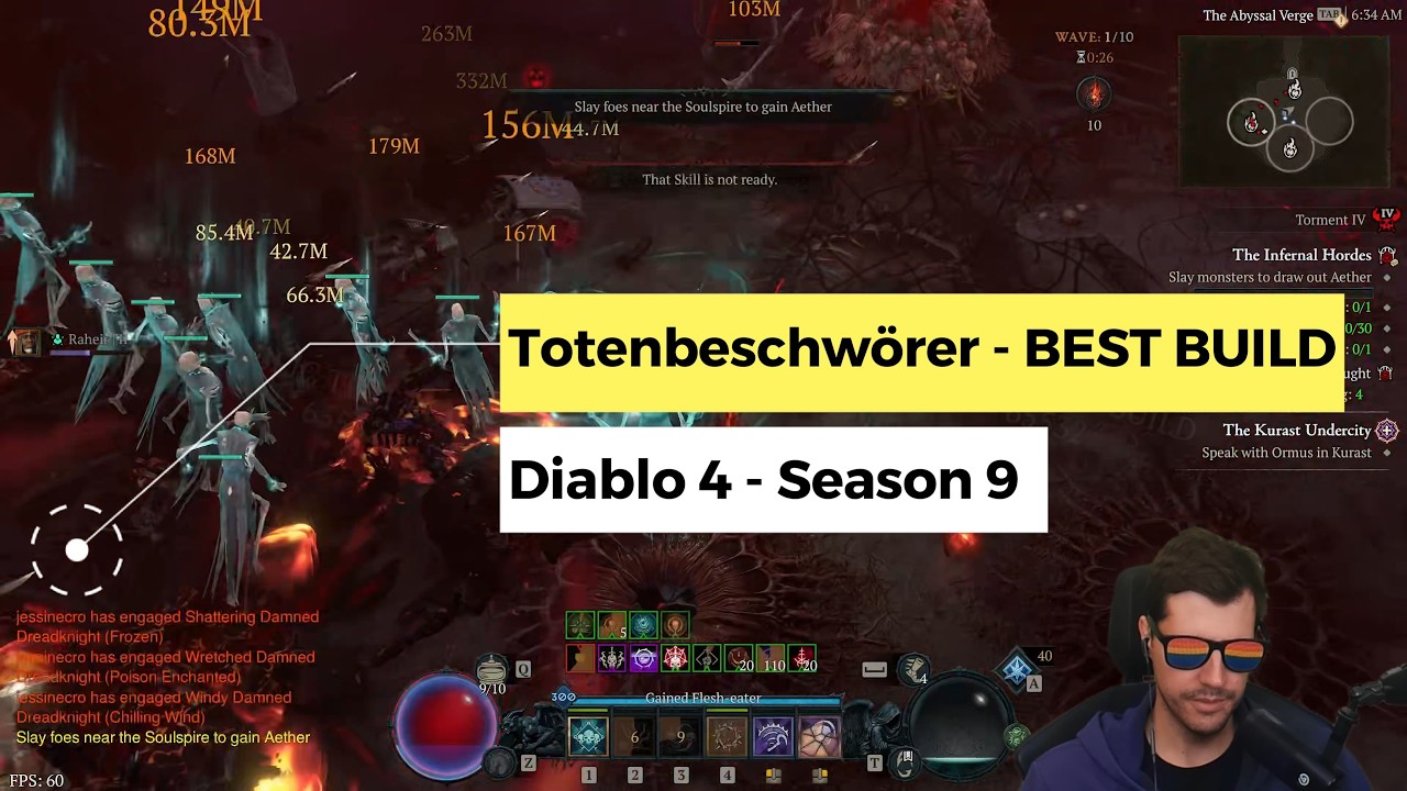 Diablo 4: OP Necro Build für Season 9 – ArchMage + Max DPS Setup! - YouTube