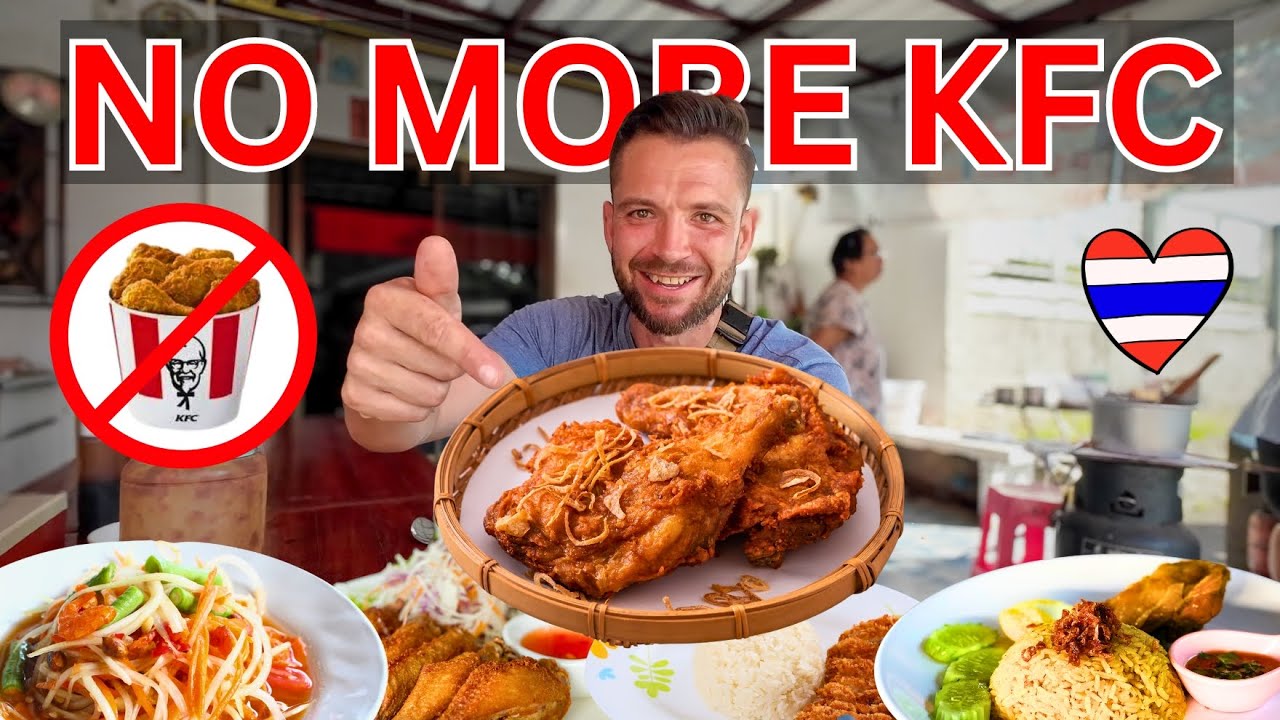 YOU'LL NEVER EAT KFC IN THAILAND AGAIN! 🇹🇭 Eat LOCAL Thai Fried Chicken Instead ft @Macoi24 ...