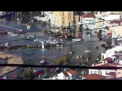 Tsunami on the island of Samos ,Greece. - YouTube