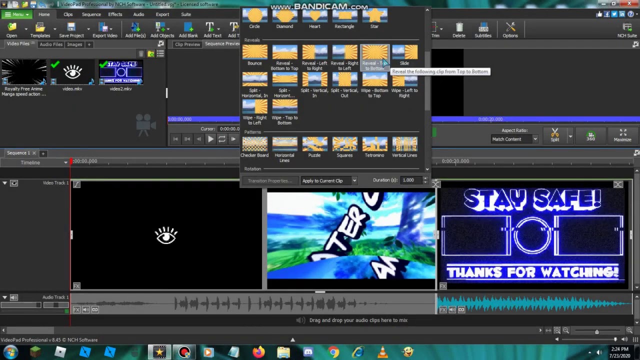 How to take out the black screen | NCH videopad Video editor - YouTube