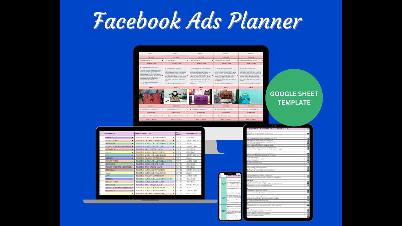 FACEBOOK ADS PLANNER - YouTube
