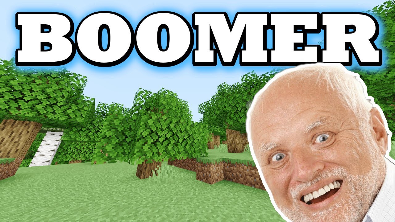BOOMER PLAYS MINECRAFT - CrazeLarious - YouTube