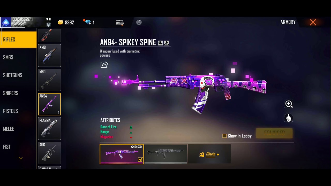 My new skin of AN94 and M79 - GAMING L PRO - YouTube