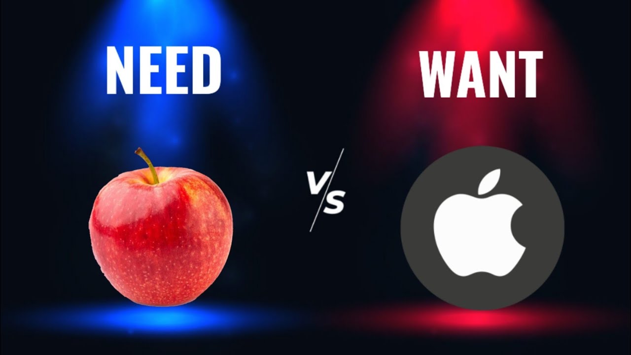 Understanding Needs & Wants for Personal Finance | Need Vs Wants ...