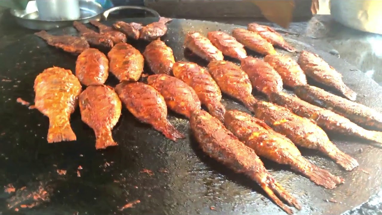 Indian Street Food Fish Fry at KRP Dam - Krishnagiri Dam, Tamilnadu ...