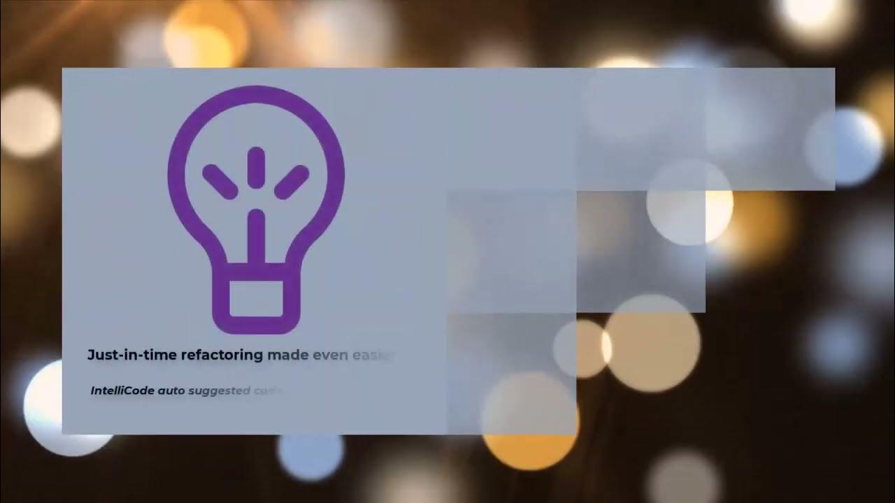 Just-in-time refactoring made even easier with IntelliCode auto suggested code for C# - YouTube
