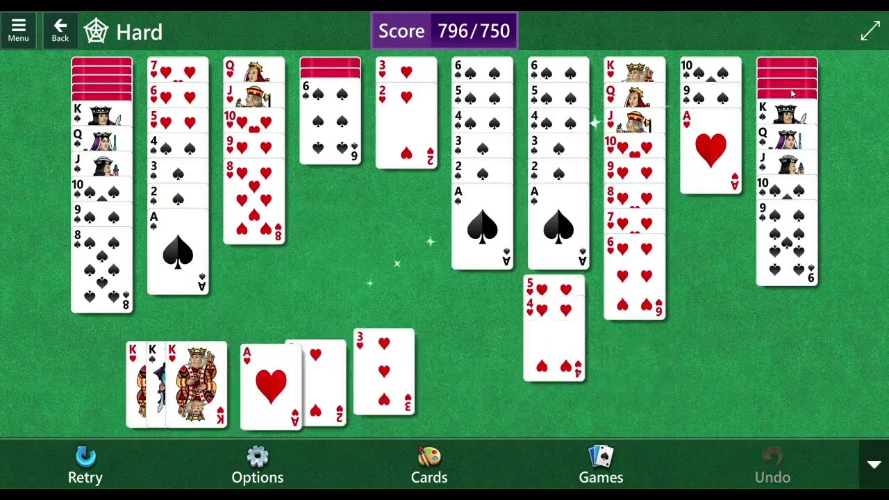 SPIDER HARD 25 NOVEMBER 2022 DAILY CHALLENGE SOLITAIRE COLLECTION - YouTube